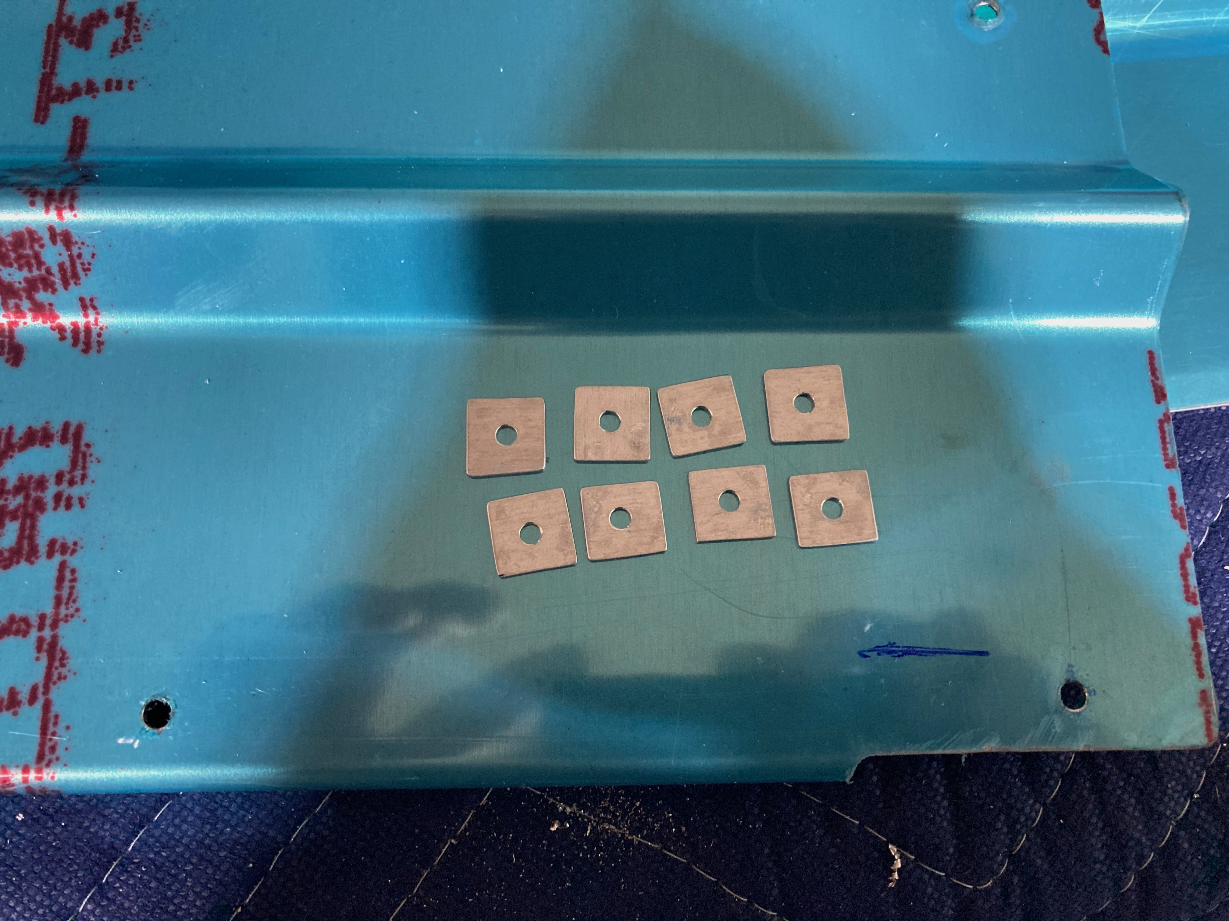 Finished riveting aft skins