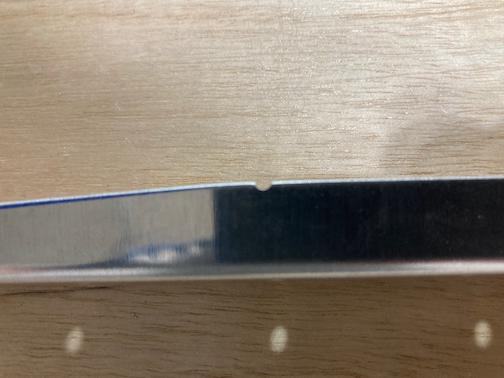 Stiffener tapering guide hole | Van's Air Force